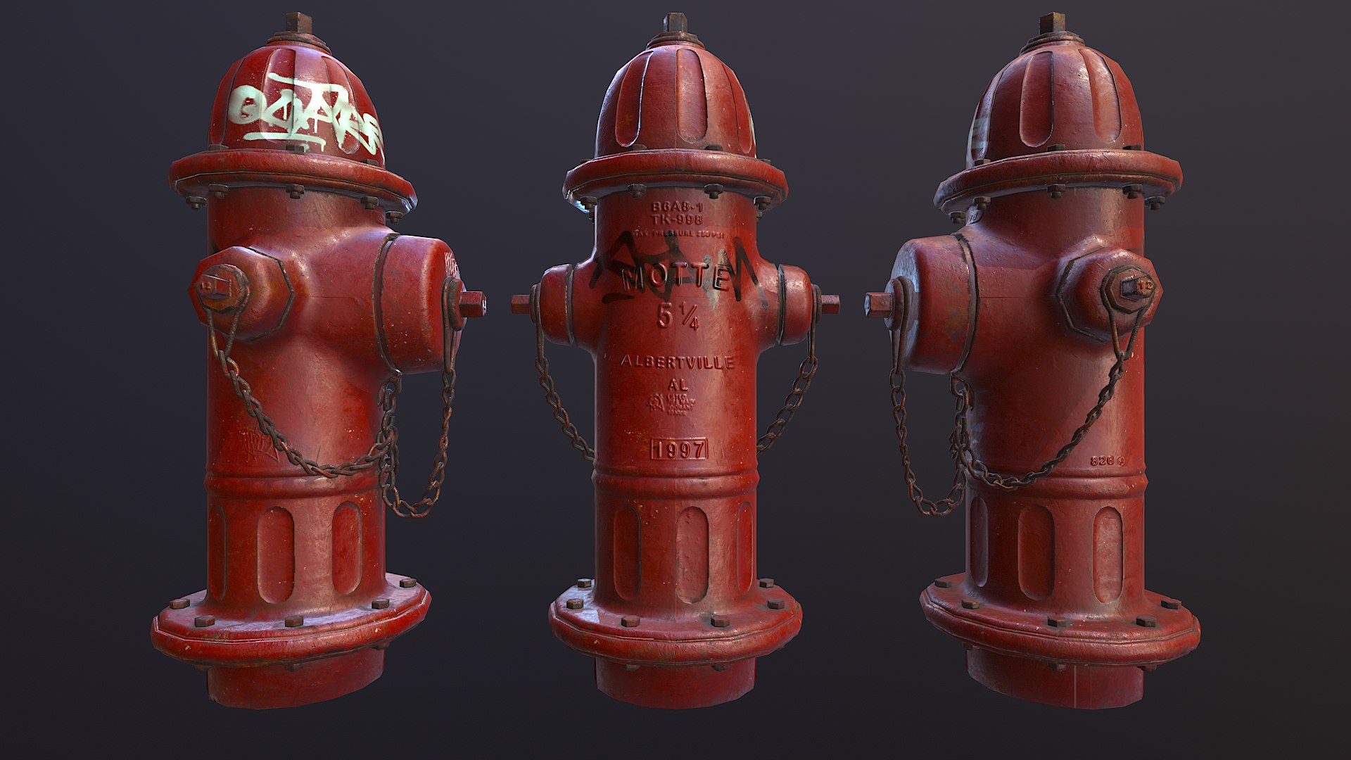 Fire Hydrant Game-Ready Asset Model - TurboSquid 2243595