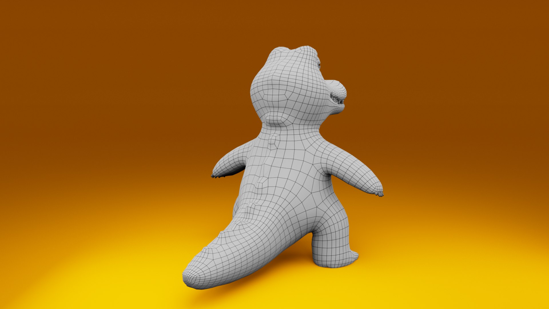 Snappy Stylized Cartoon Alligator Add Bite To Your Projects 3D Model ...