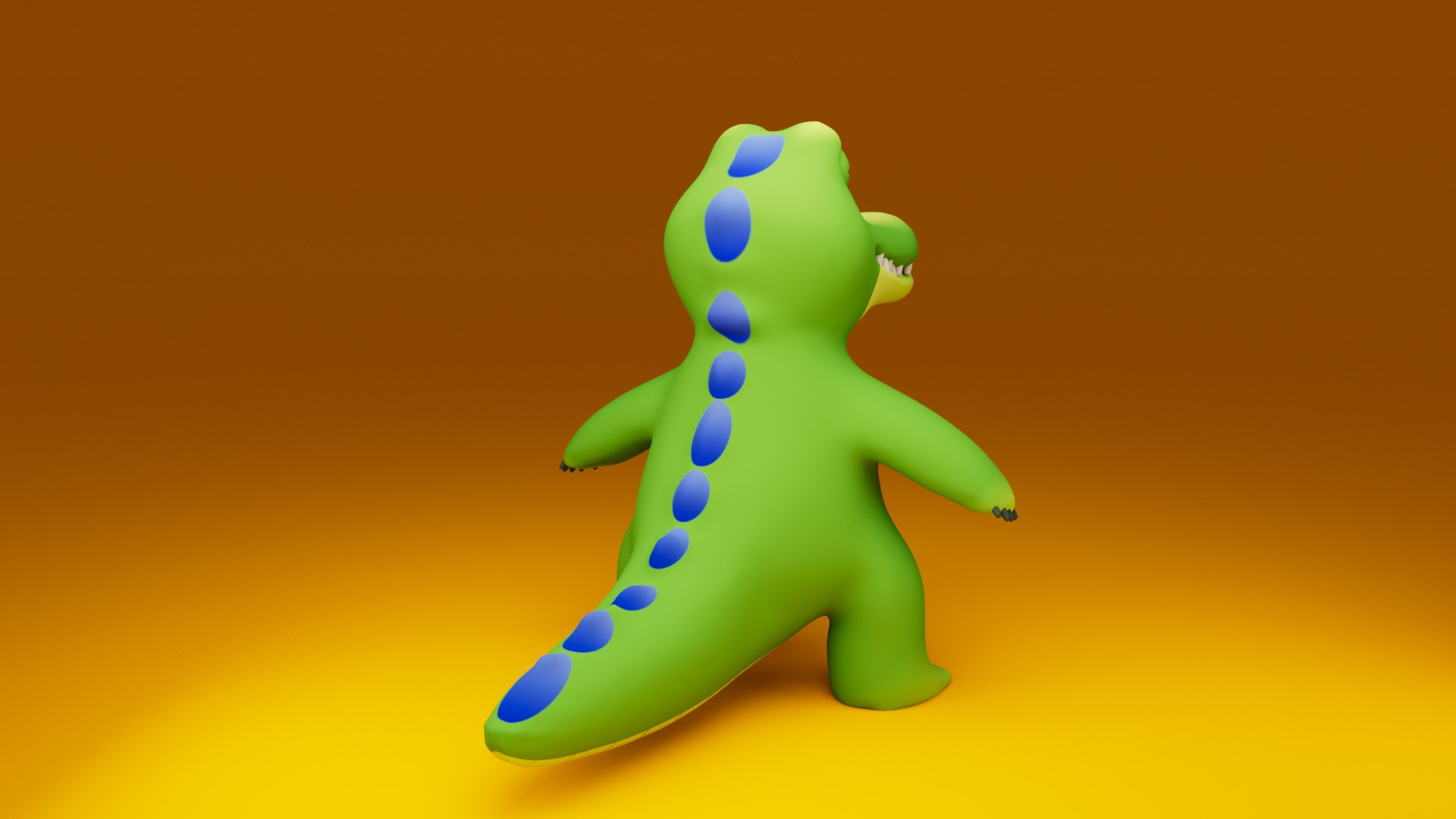 Snappy Stylized Cartoon Alligator Add Bite To Your Projects 3D Model ...