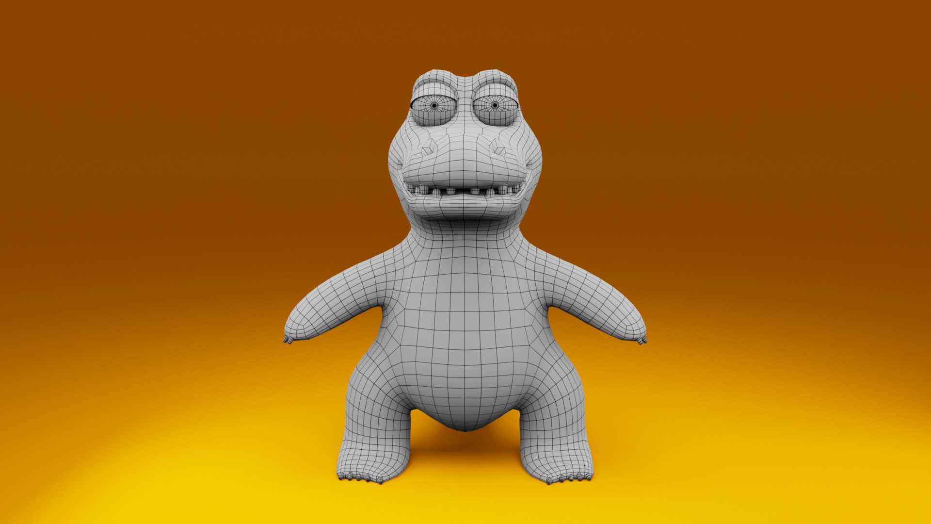Snappy Stylized Cartoon Alligator Add Bite To Your Projects 3D Model ...
