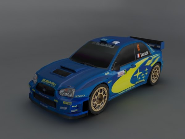 subaru impreza wrc 3d model