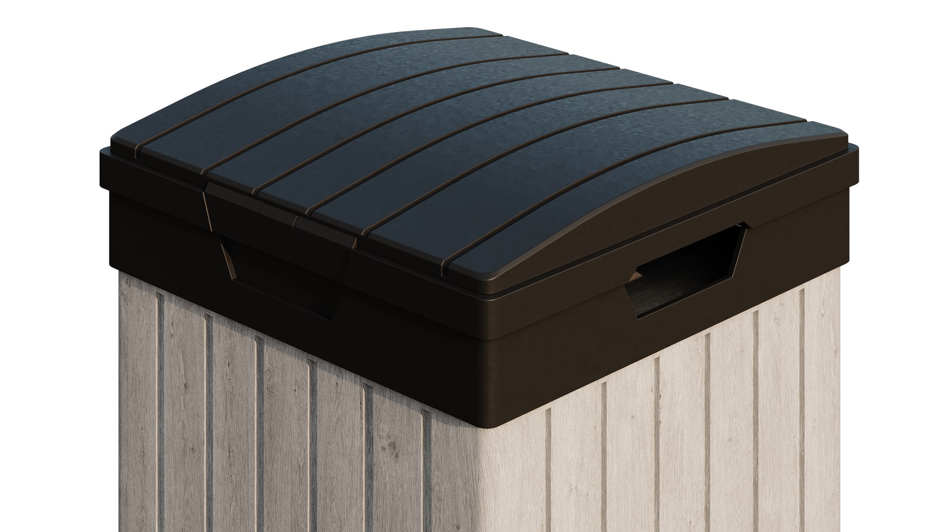 3D Outdoor Trash Can By Keter Model - TurboSquid 2211057