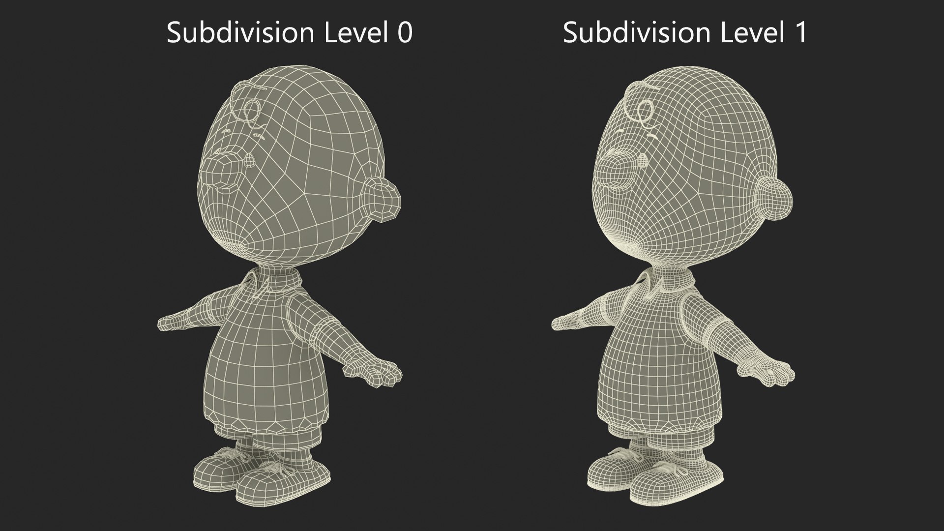 3D Charlie Brown Rigged Model - TurboSquid 2330677