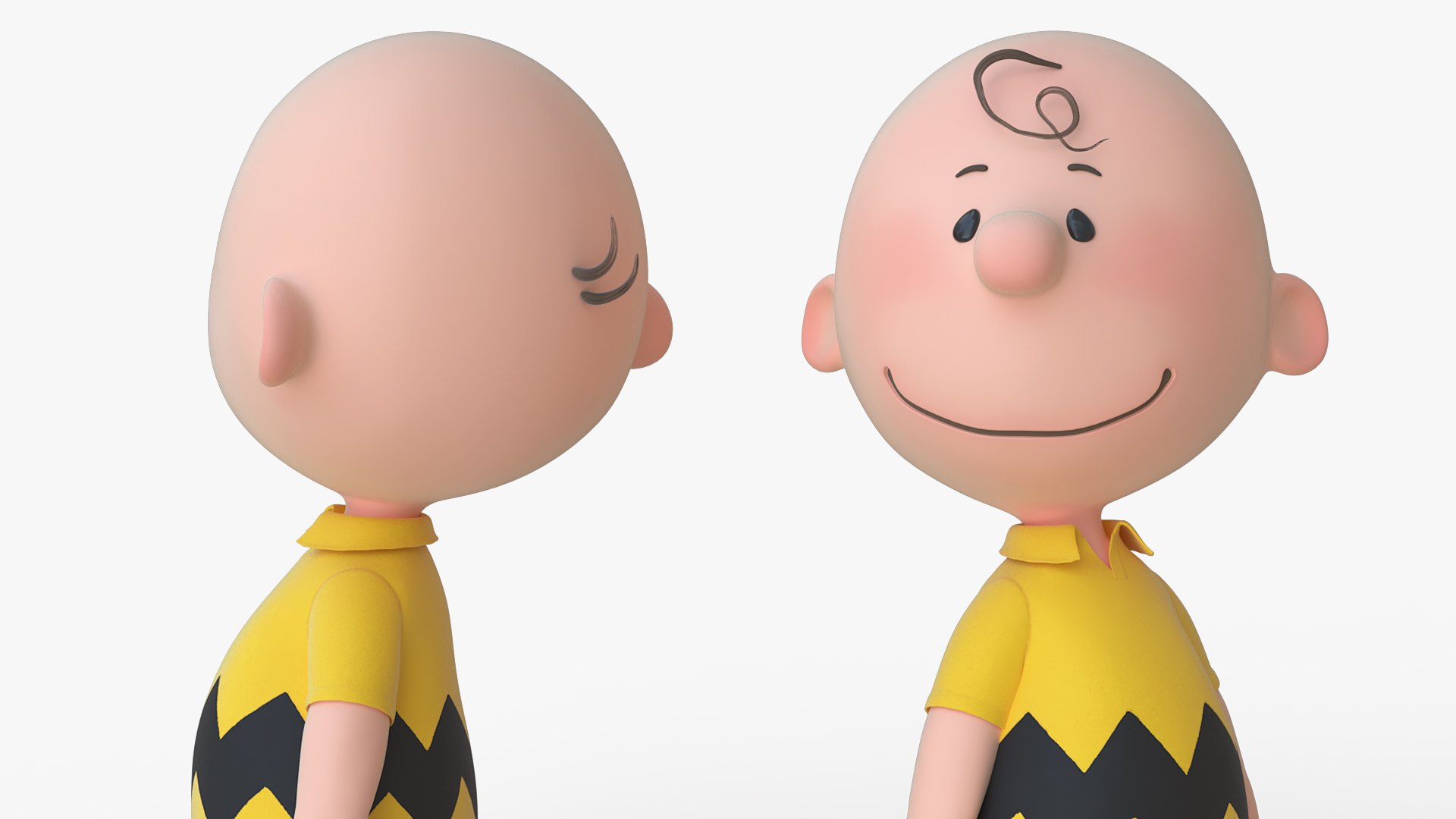 3D Charlie Brown Rigged Model - TurboSquid 2330677