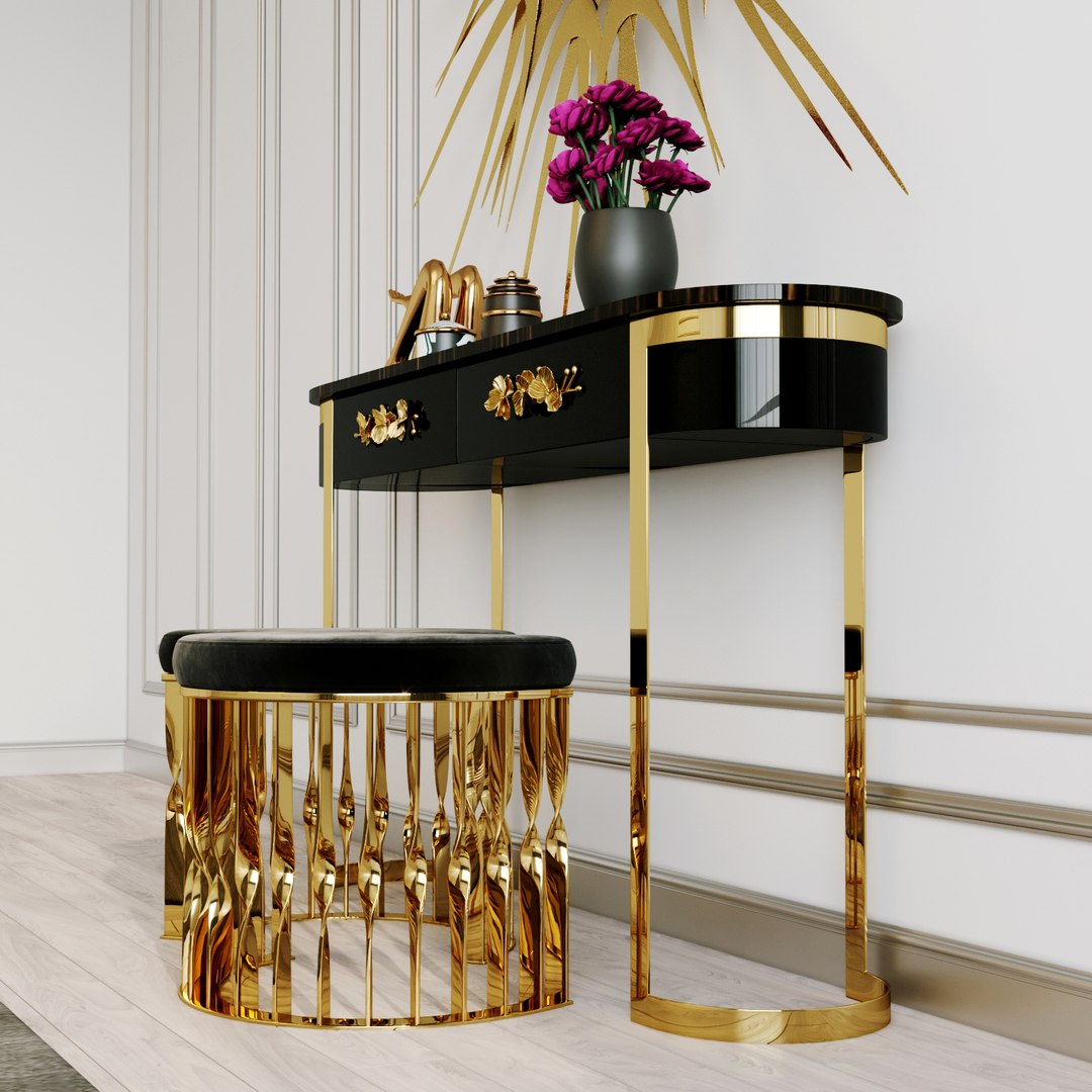 3D Koket Console Mirror Model - TurboSquid 1584975