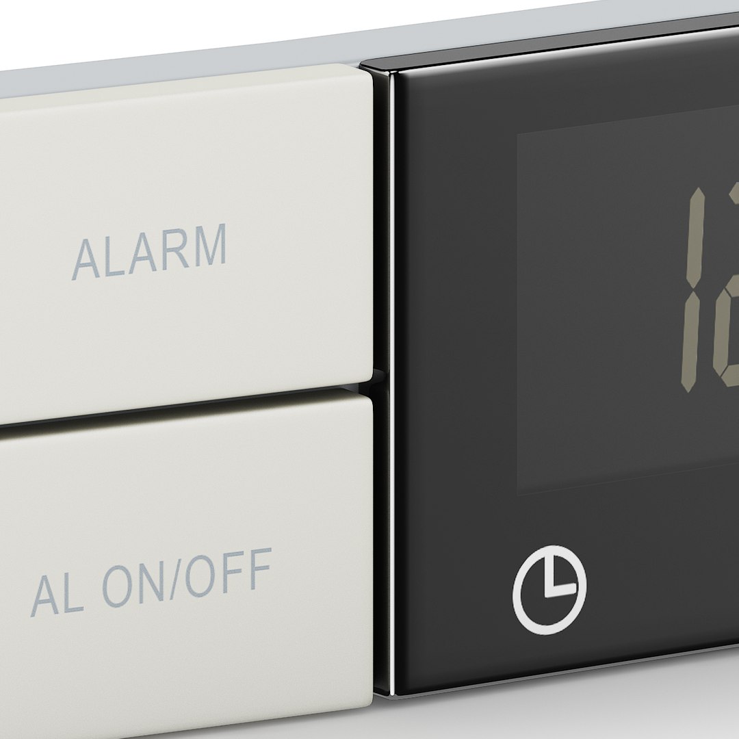 3d alarm clock model
