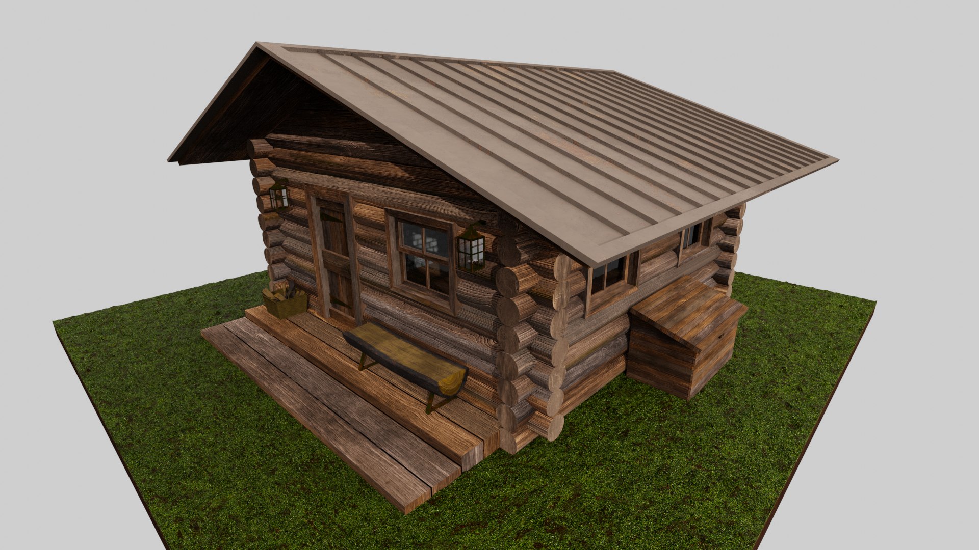 3D Forest Wooden House - TurboSquid 1614301