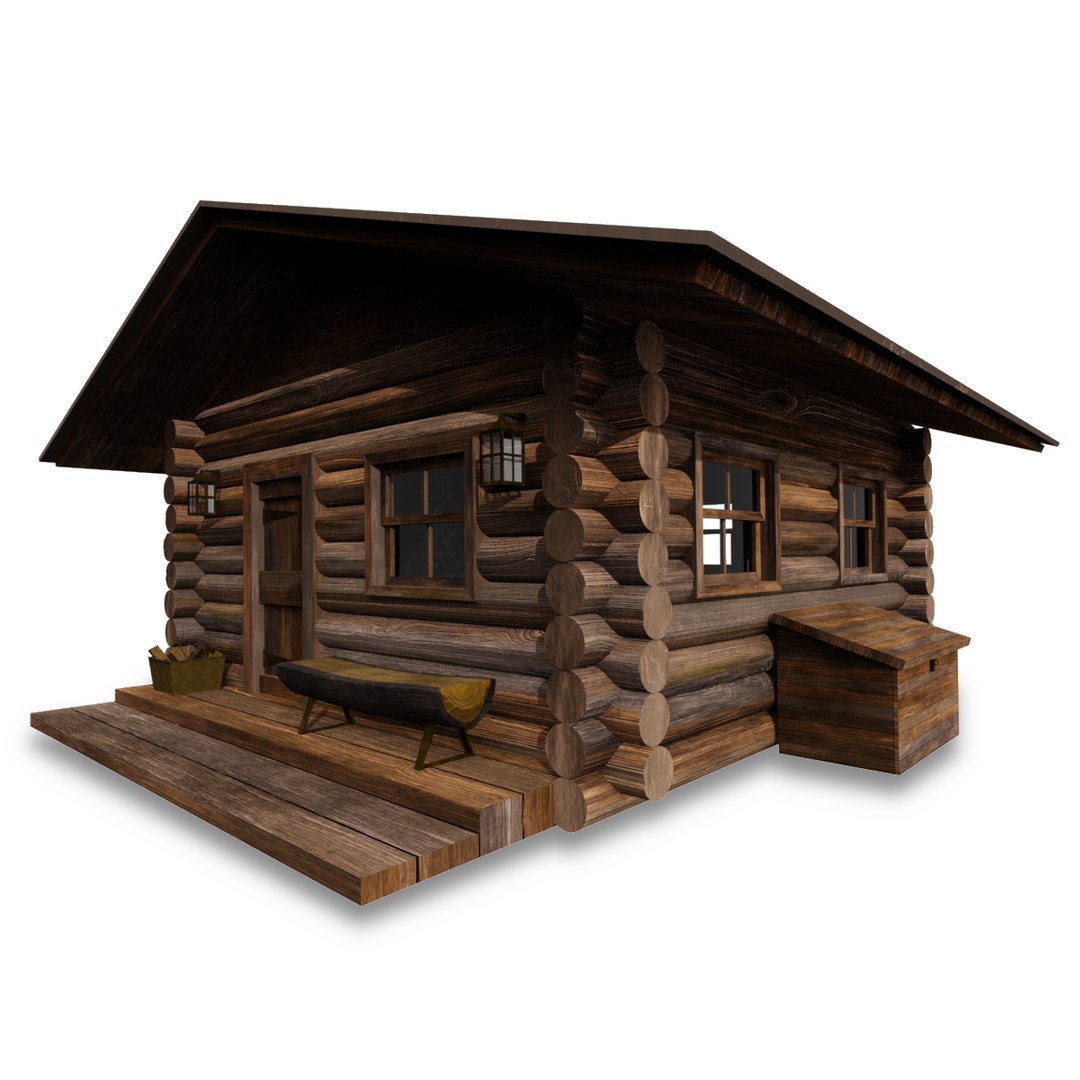 3D Forest Wooden House - TurboSquid 1614301