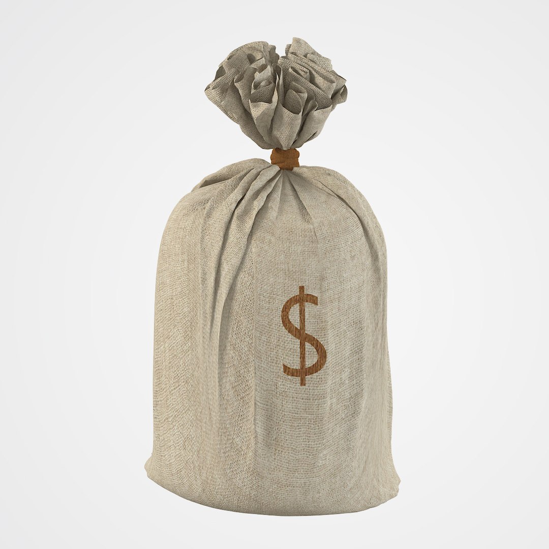 3d Money Sack Model