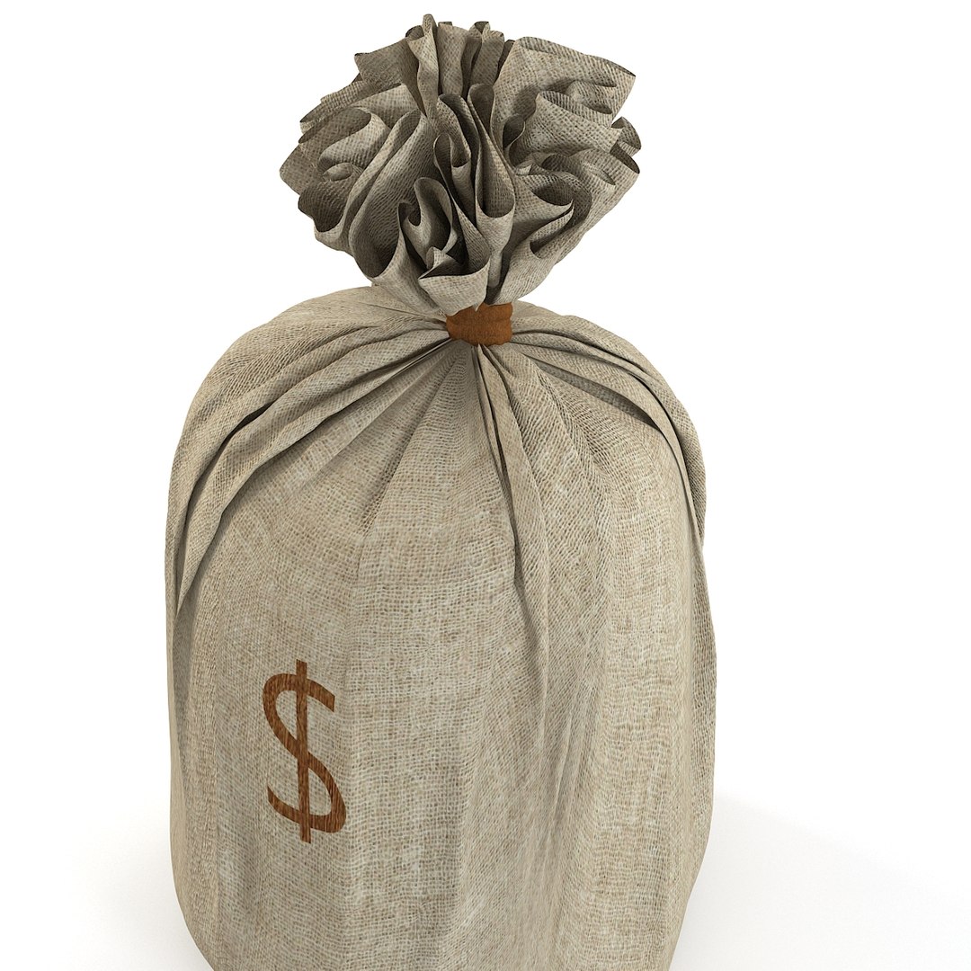 3d Money Sack Model