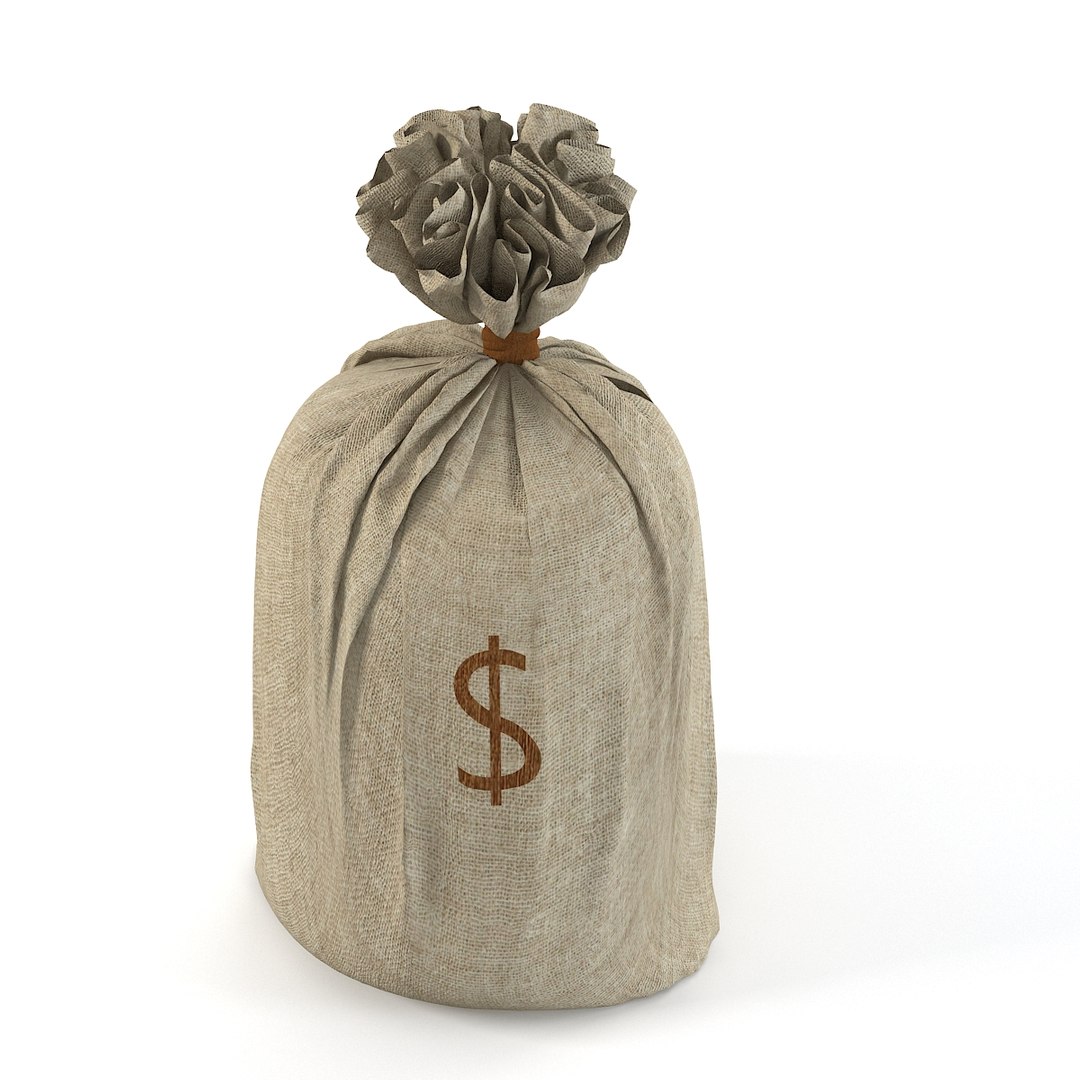 3d Money Sack Model