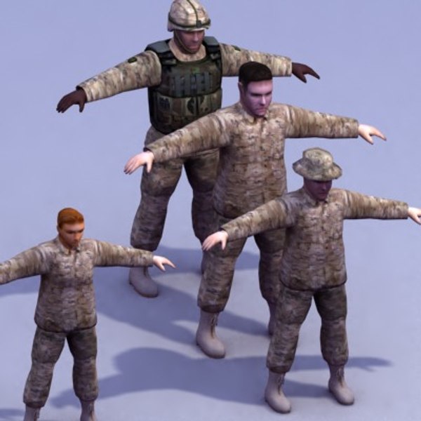 multi military base vehicles 3d model