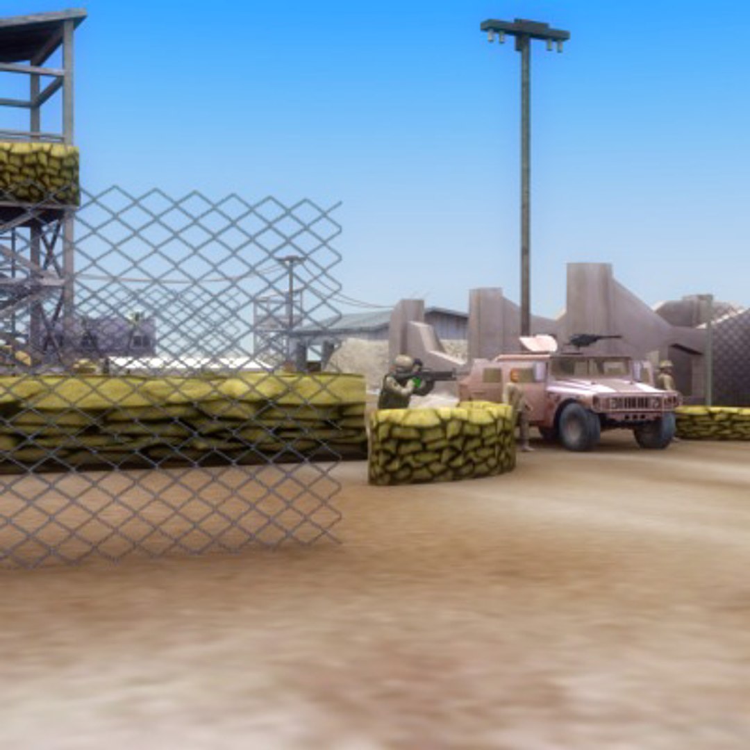 multi military base vehicles 3d model