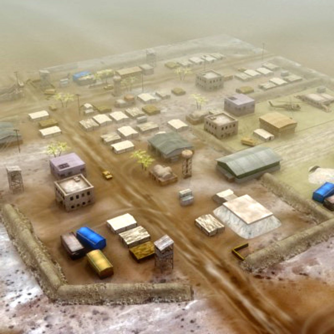 Multi Military Base Vehicles 3d Model