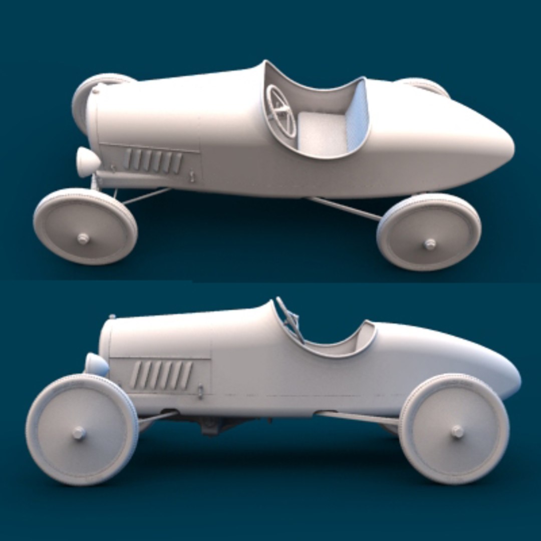 vintage racer t speedway 3d model