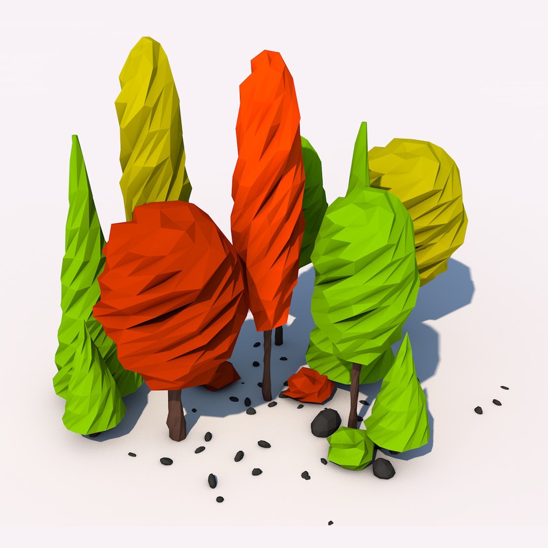 3ds max carton trees ready