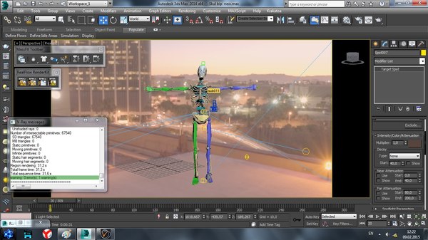 3d human rigged man model