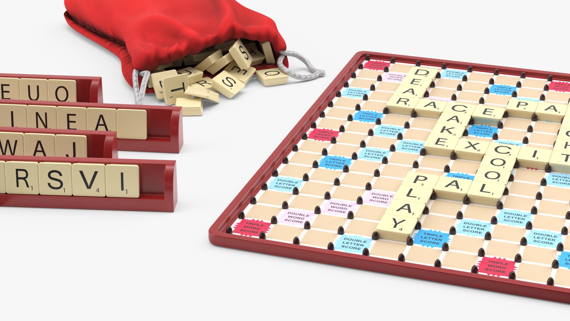 Board Game Scrabble 3D Model - TurboSquid 2276362