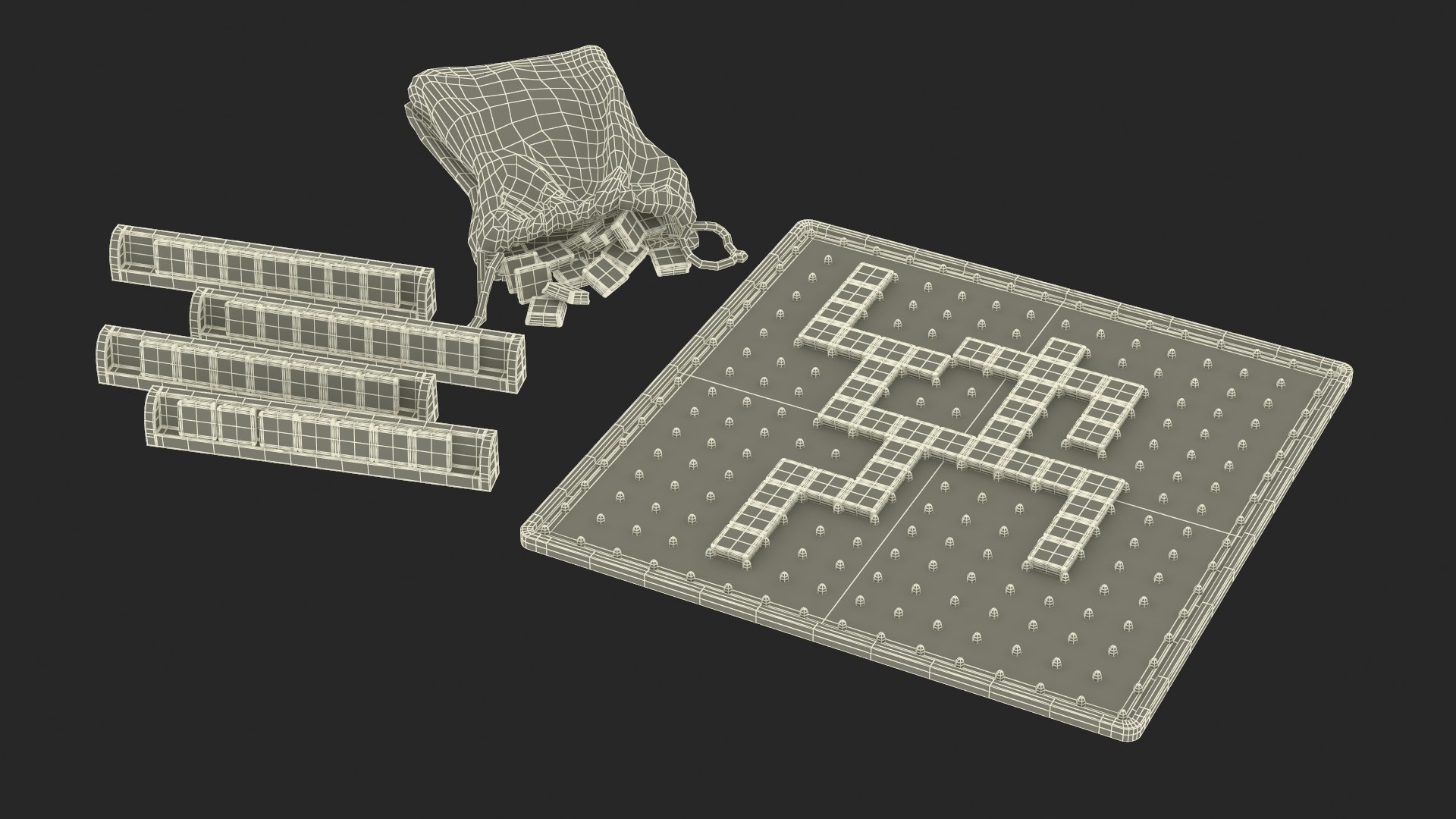 Board Game Scrabble 3D Model - TurboSquid 2276362
