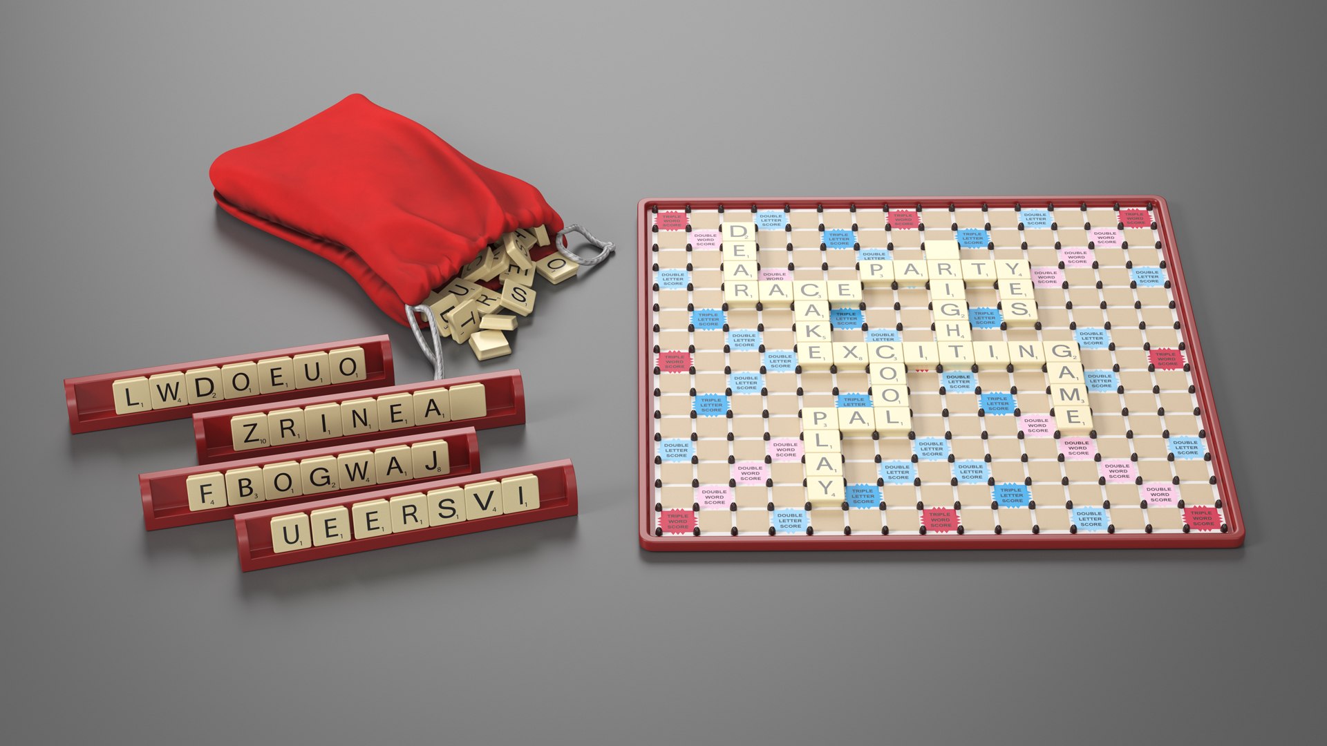 Board Game Scrabble 3D Model - TurboSquid 2276362