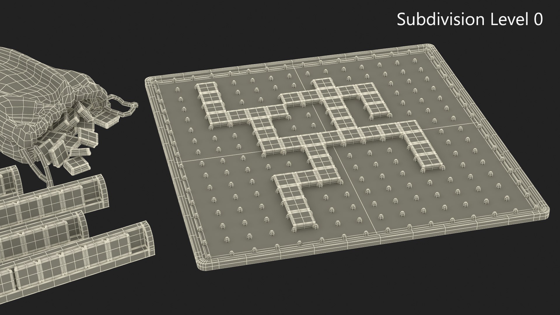 Board Game Scrabble 3D Model - TurboSquid 2276362