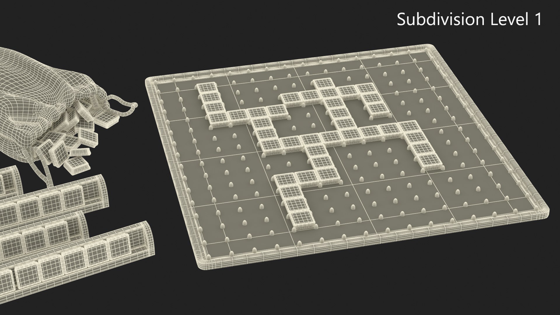 Board Game Scrabble 3D Model - TurboSquid 2276362