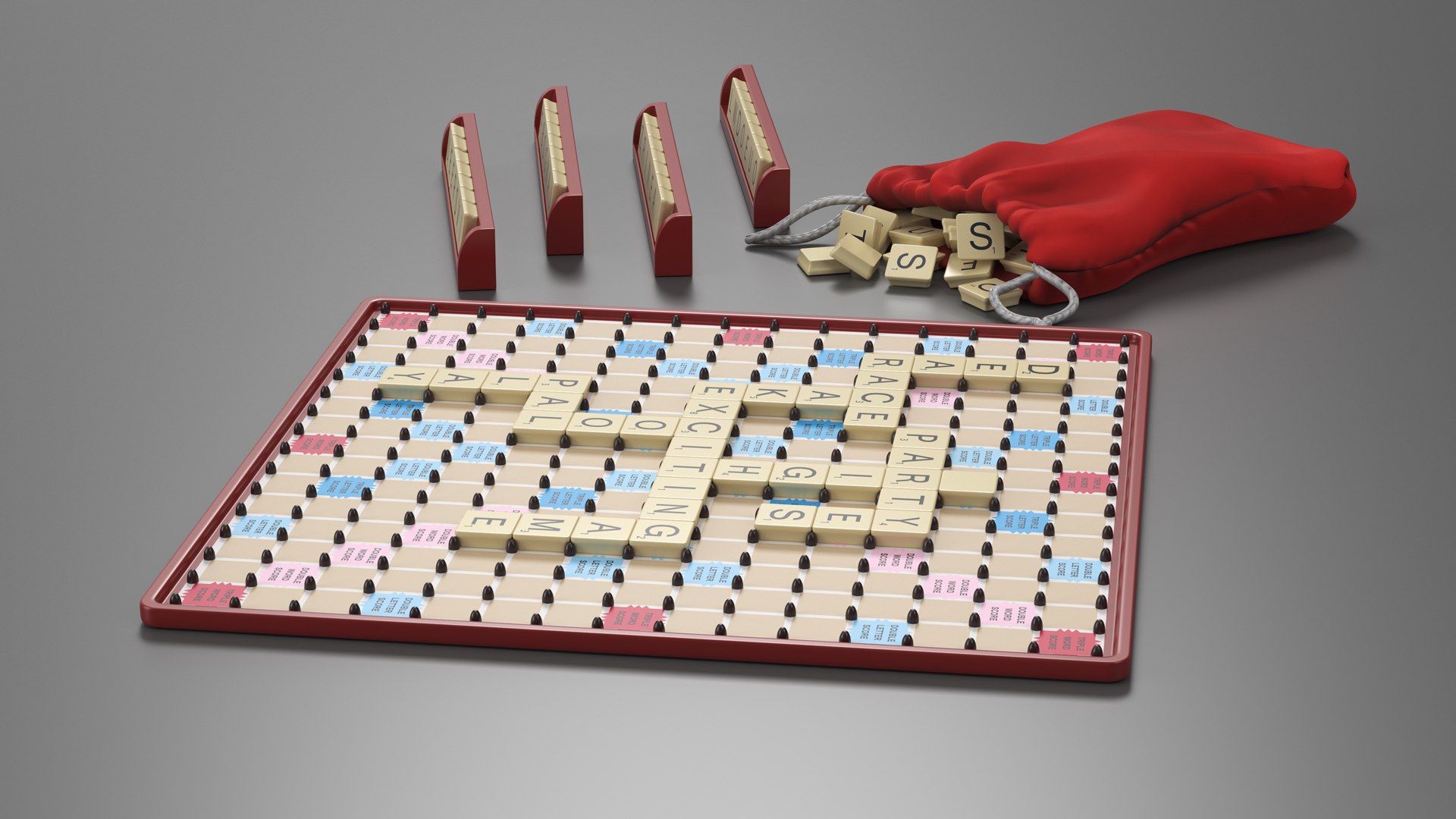 Board Game Scrabble 3D Model - TurboSquid 2276362