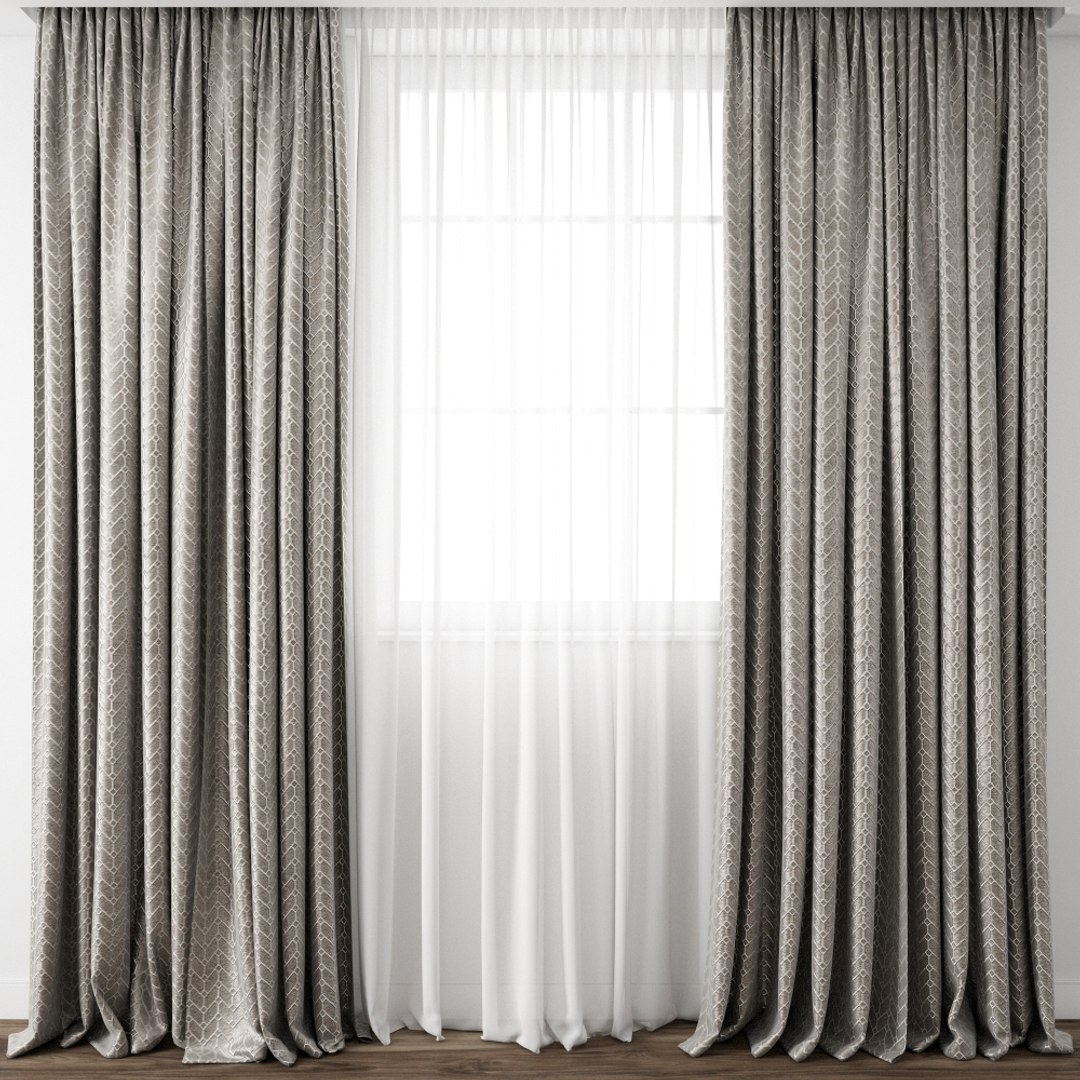 3D Curtain Fabric Drape - TurboSquid 1618071