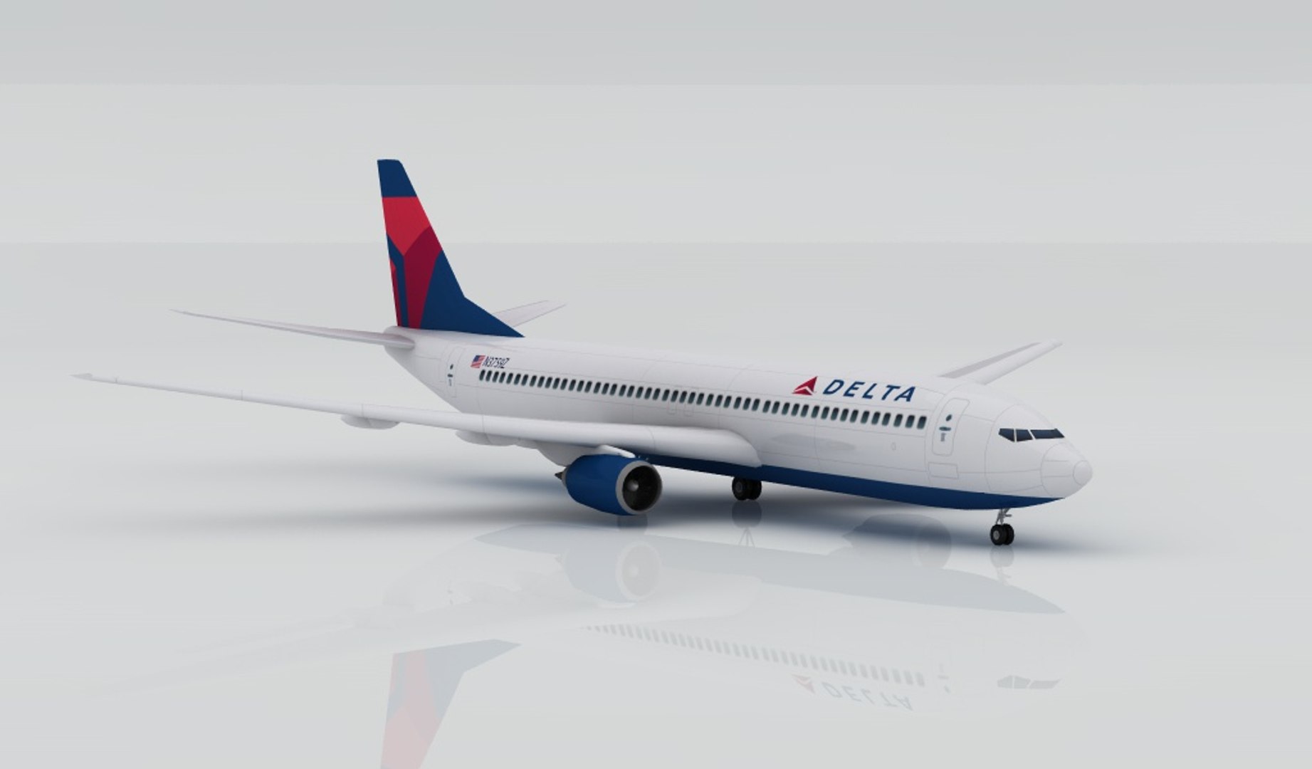 Max Airplane Boeing 737-800 Delta