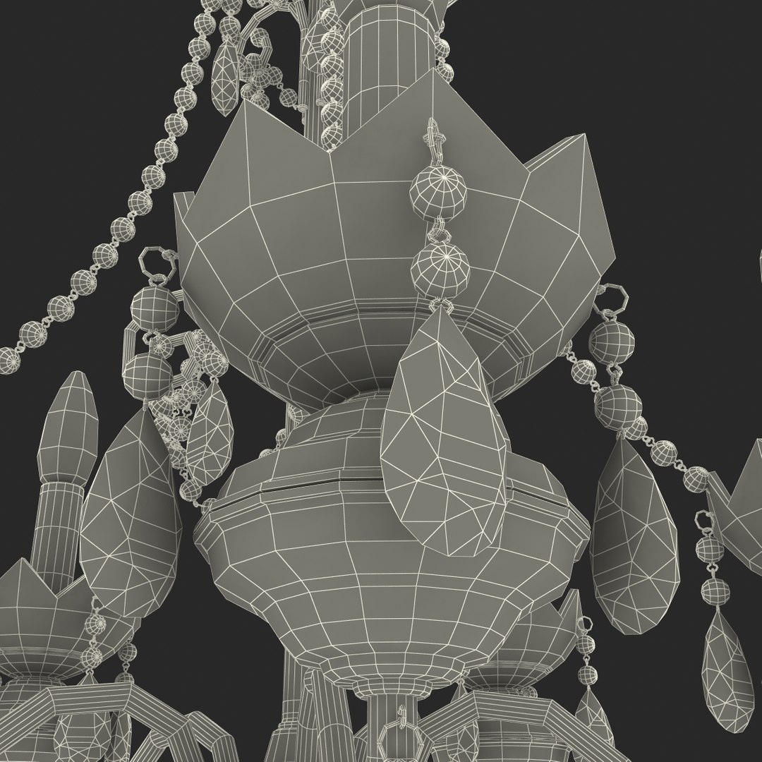 mischief 5-light chandelier 3d model