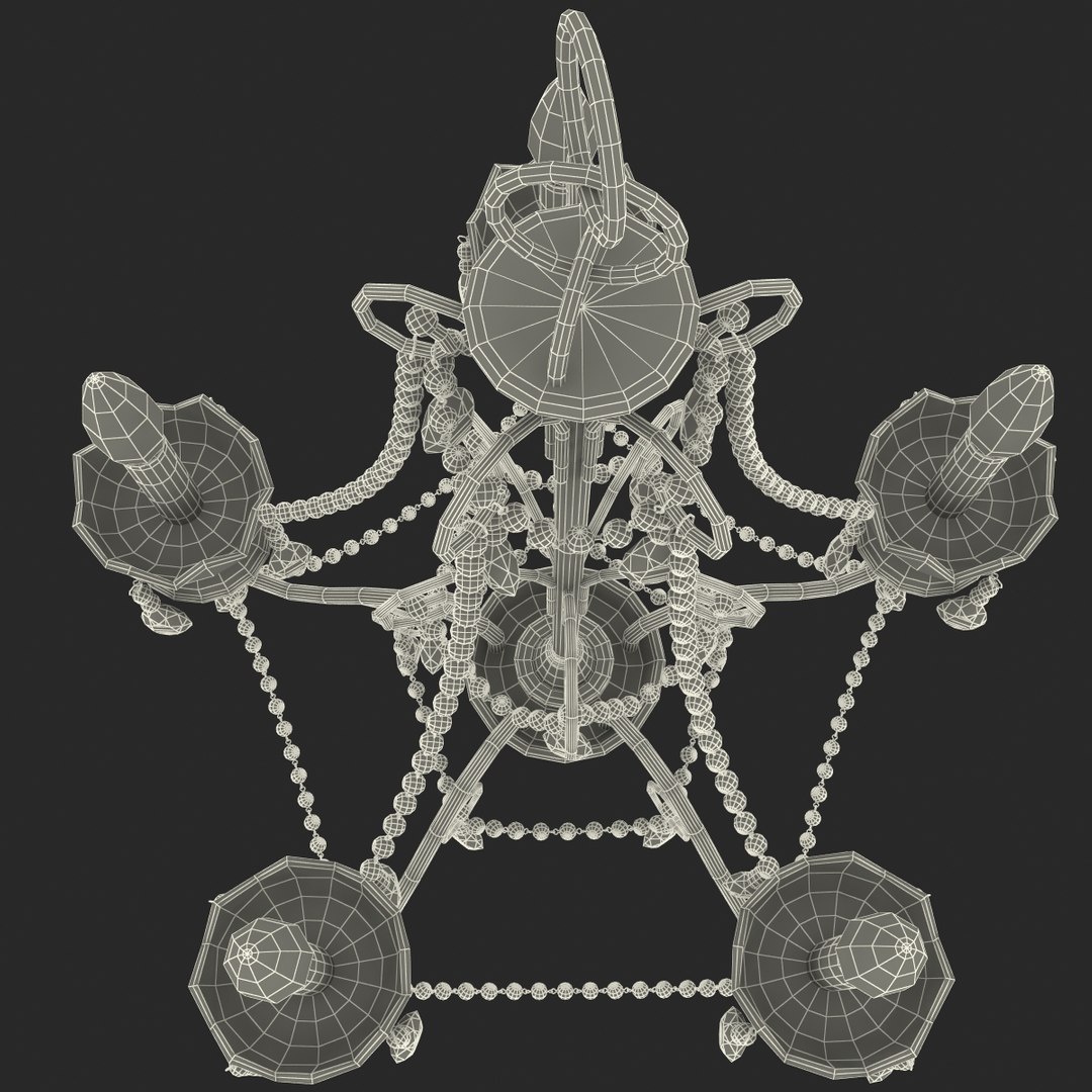 mischief 5-light chandelier 3d model