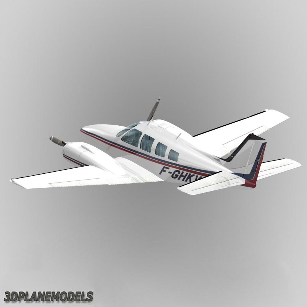 beechcraft baron b58 private 3d max