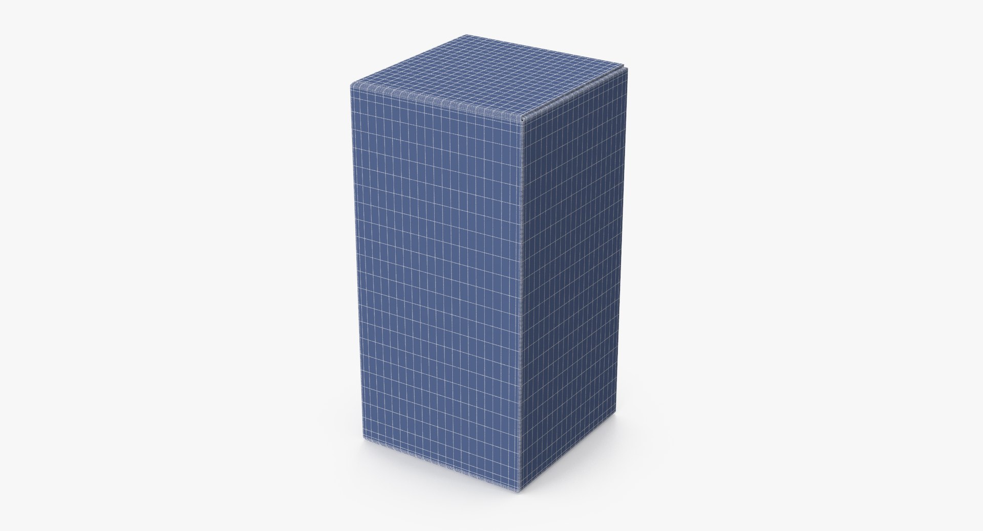 Cardboard Food Box 03 3d Model