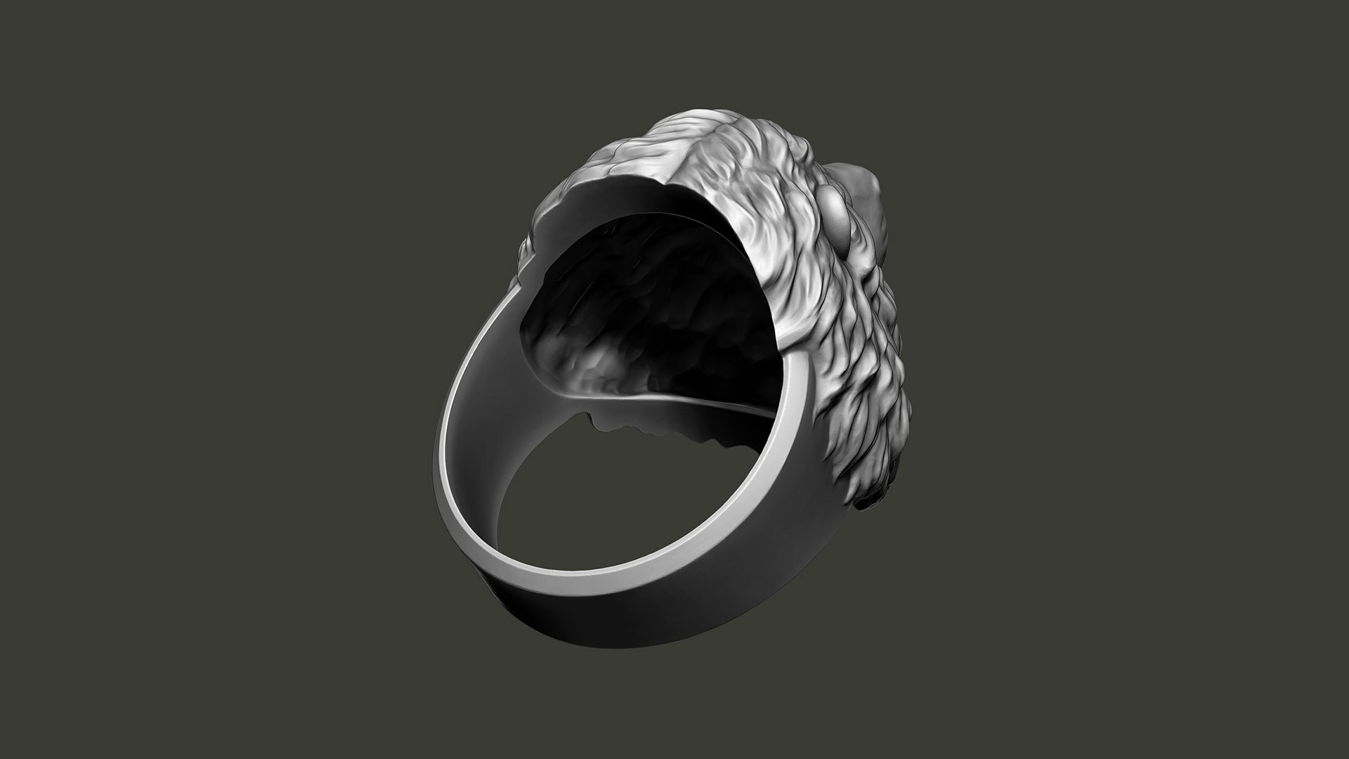 Lion Angry Face Ring Animal Jewelry 3d 3D Model - TurboSquid 1879725
