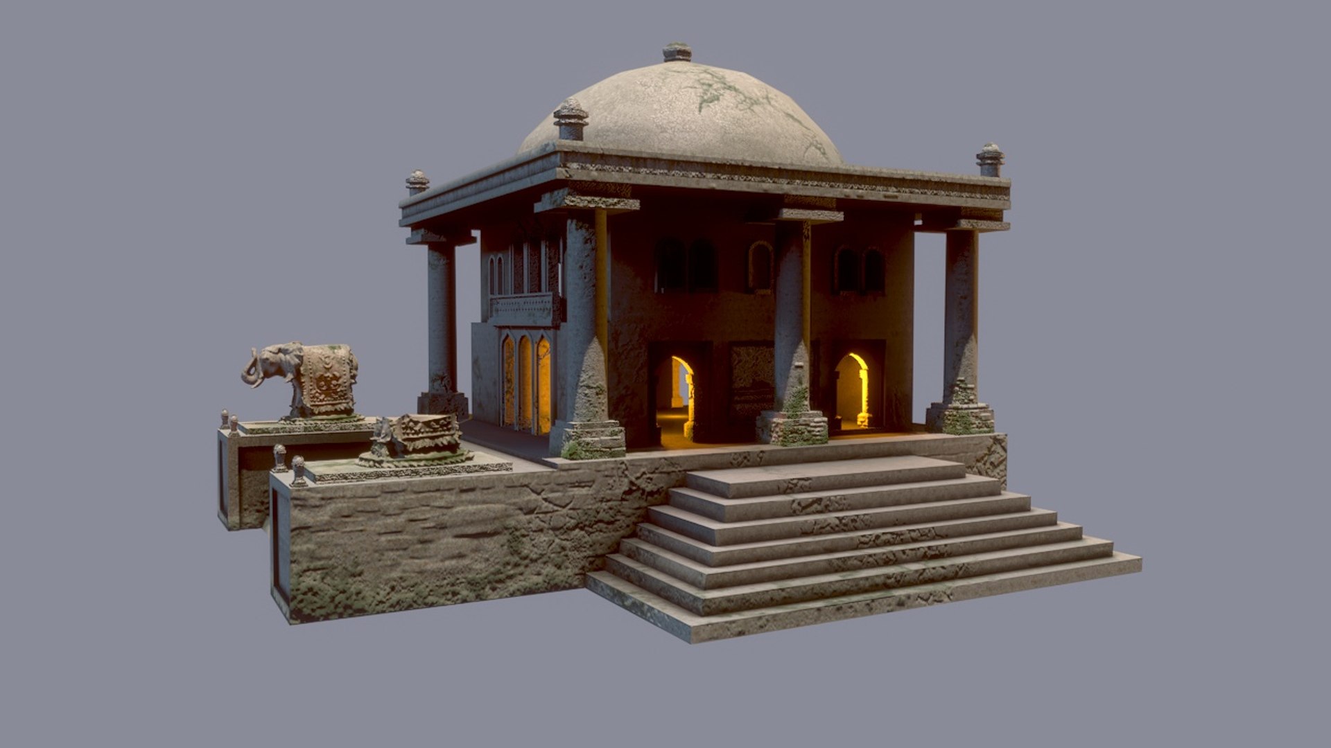 India temple architectural buildings 3D - TurboSquid 1325609