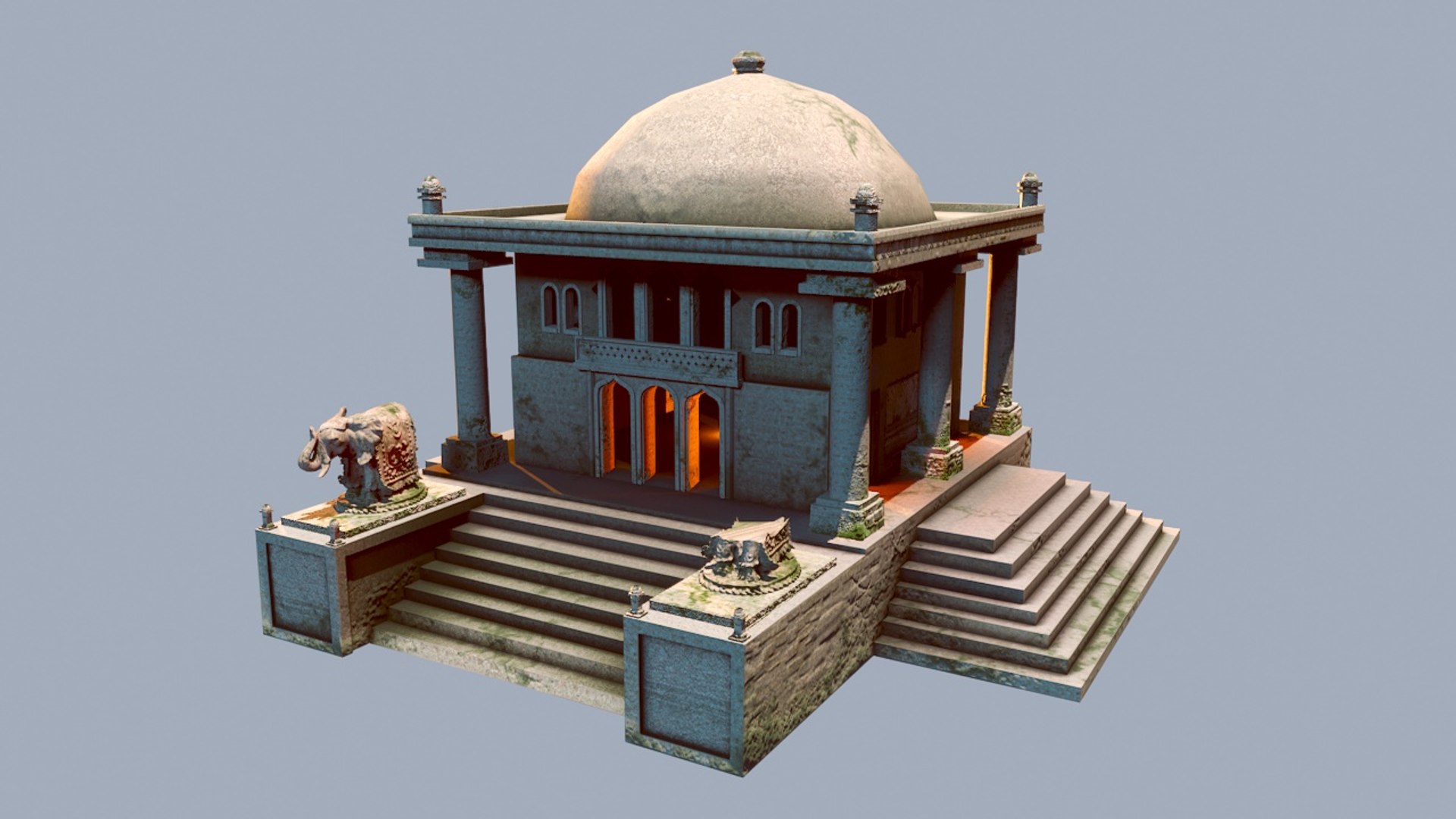 India temple architectural buildings 3D - TurboSquid 1325609