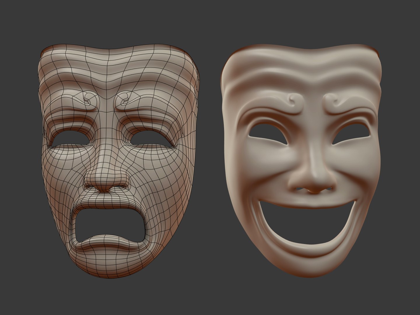 Mask Emotion 3D Model - TurboSquid 1508613