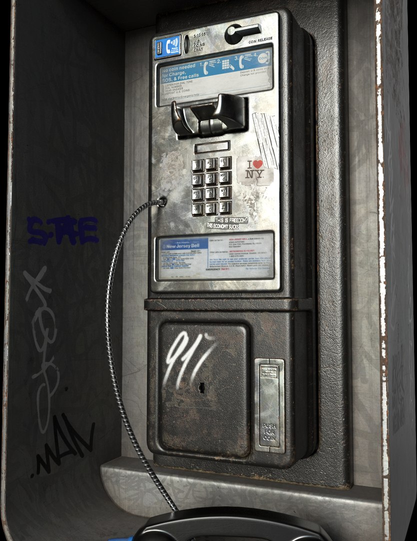 3D new york payphone - TurboSquid 1435394