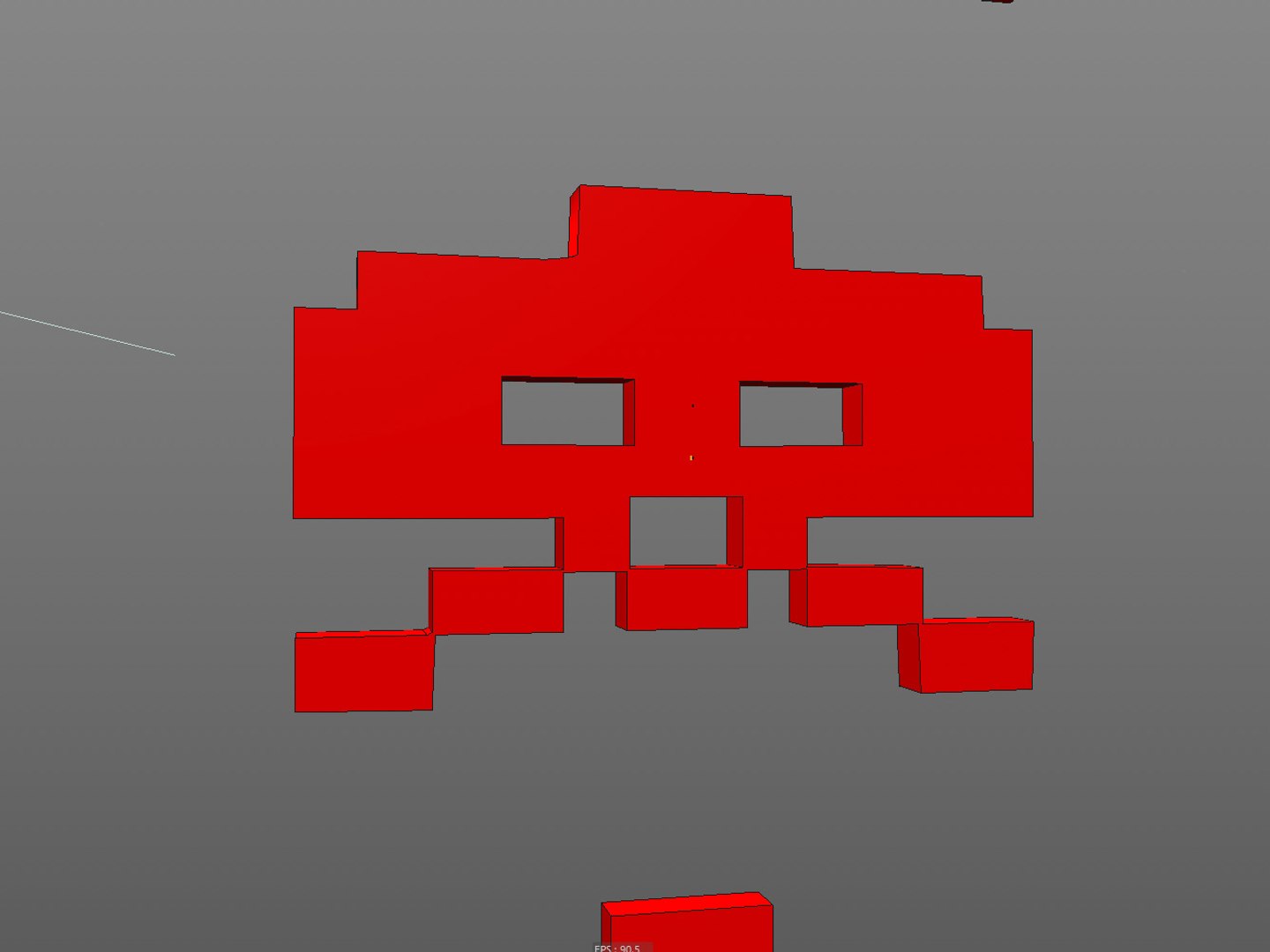 Space Invaders 3d C4d