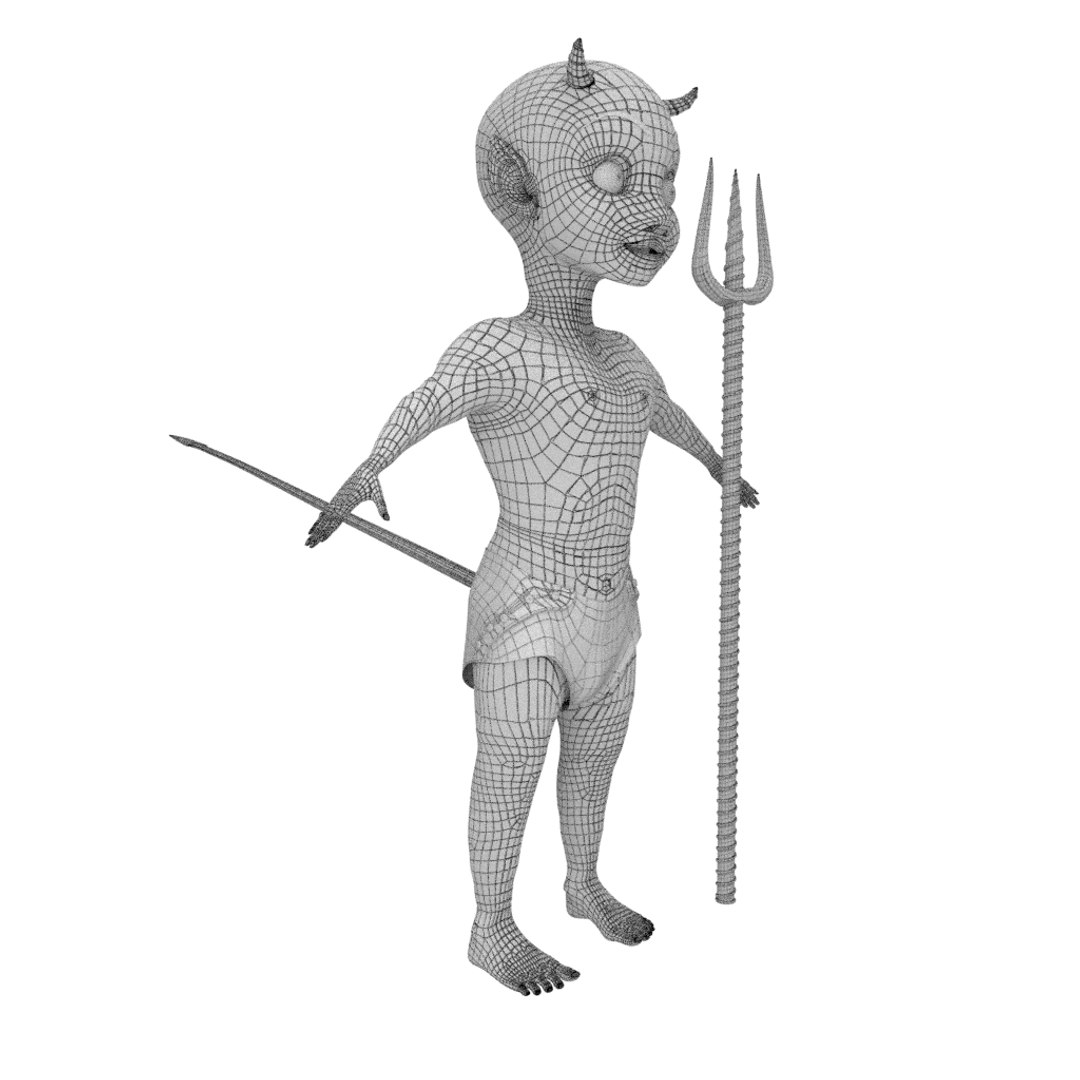 Little Devil Evil 3D Model - TurboSquid 1386310
