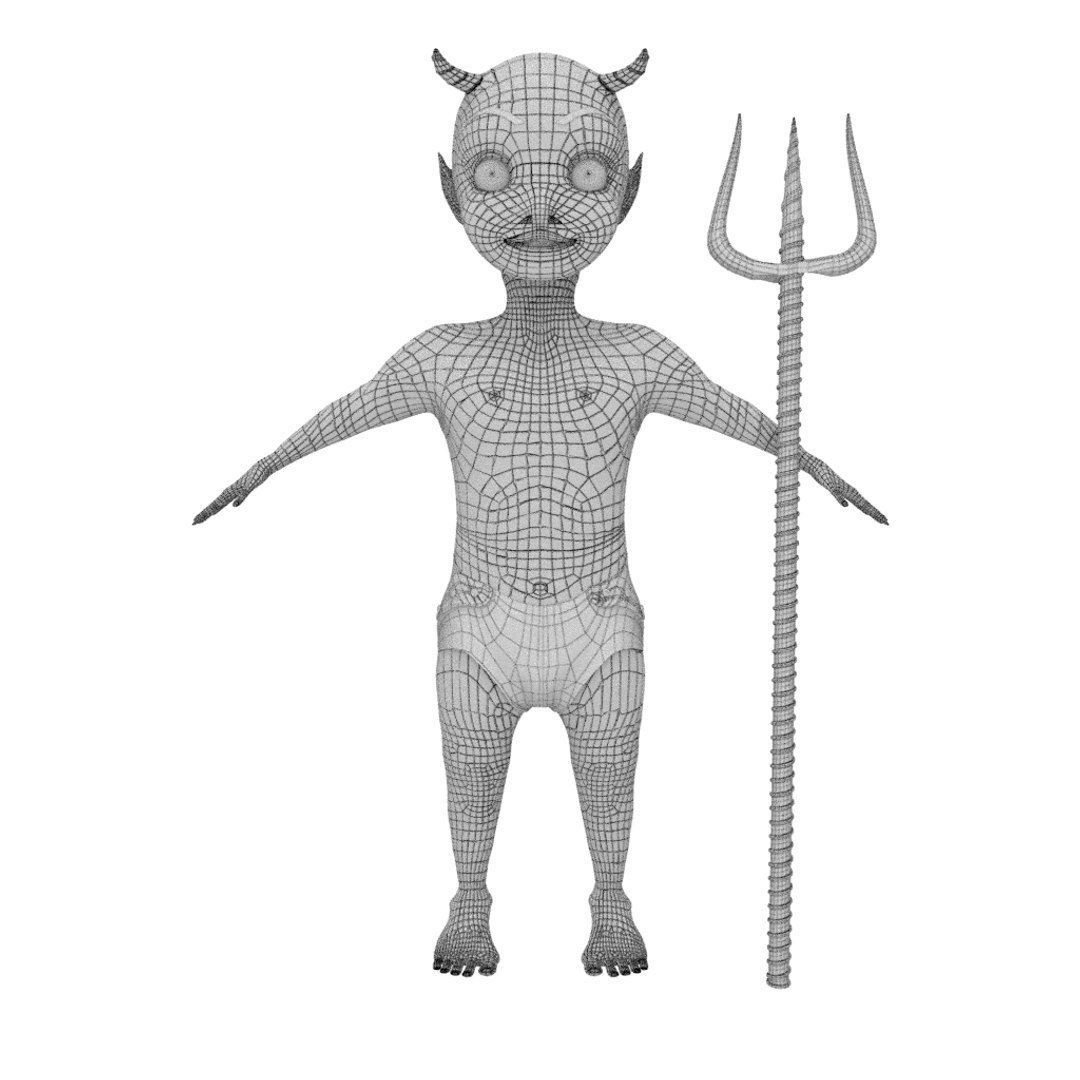 Little Devil Evil 3D Model - TurboSquid 1386310