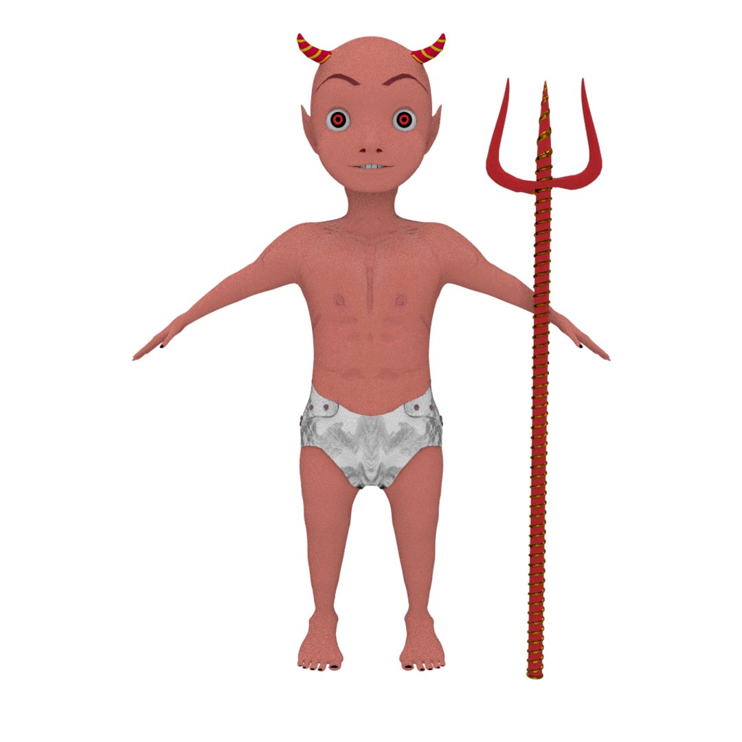 Little Devil Evil 3D Model - TurboSquid 1386310