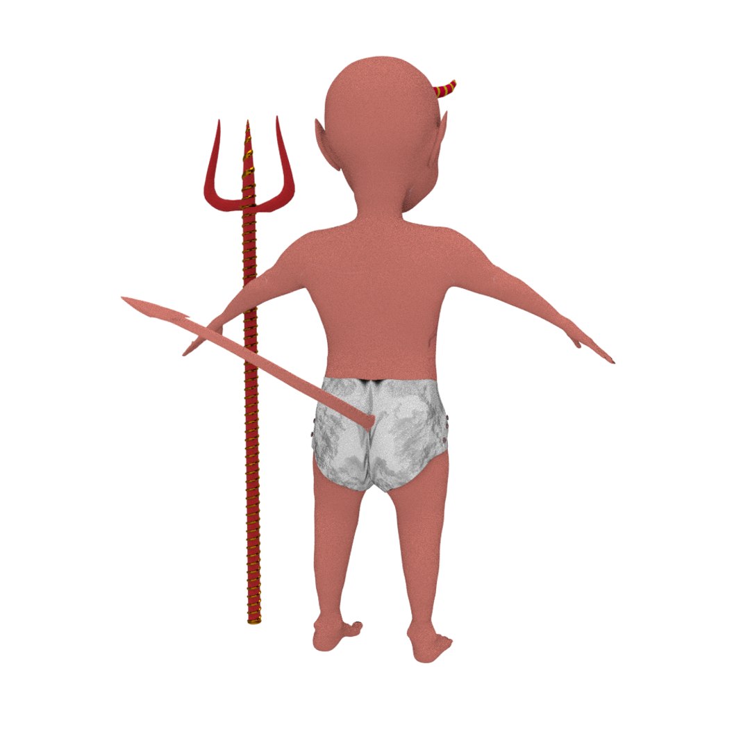Little Devil Evil 3D Model - TurboSquid 1386310