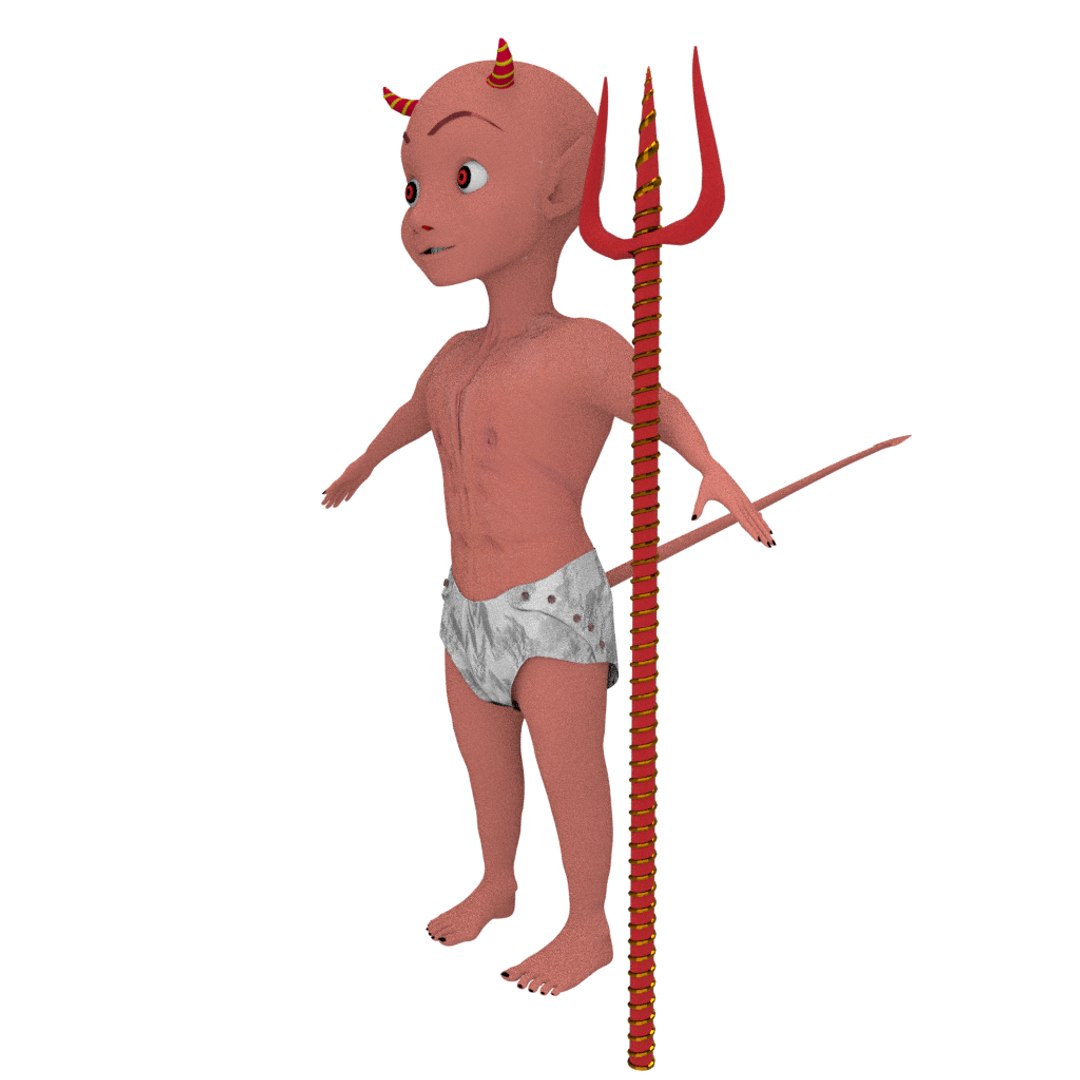 Little Devil Evil 3D Model - TurboSquid 1386310