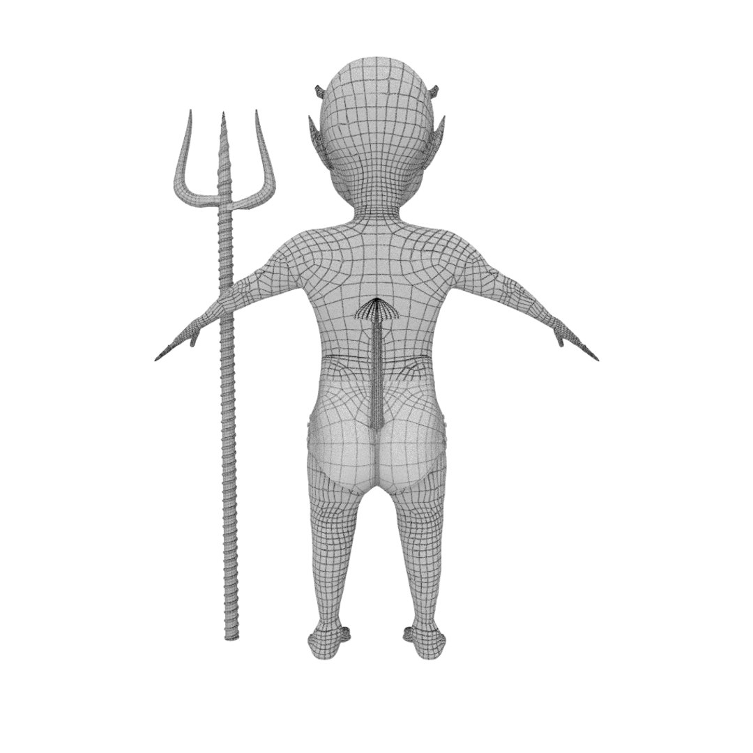 Little Devil Evil 3D Model - TurboSquid 1386310