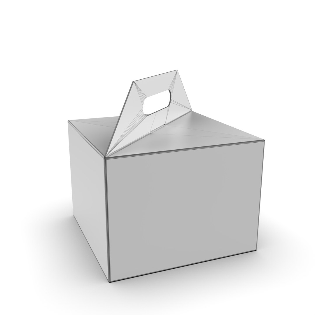 3D Packaging Gift Box 200x200x150mm Model - TurboSquid 2313747