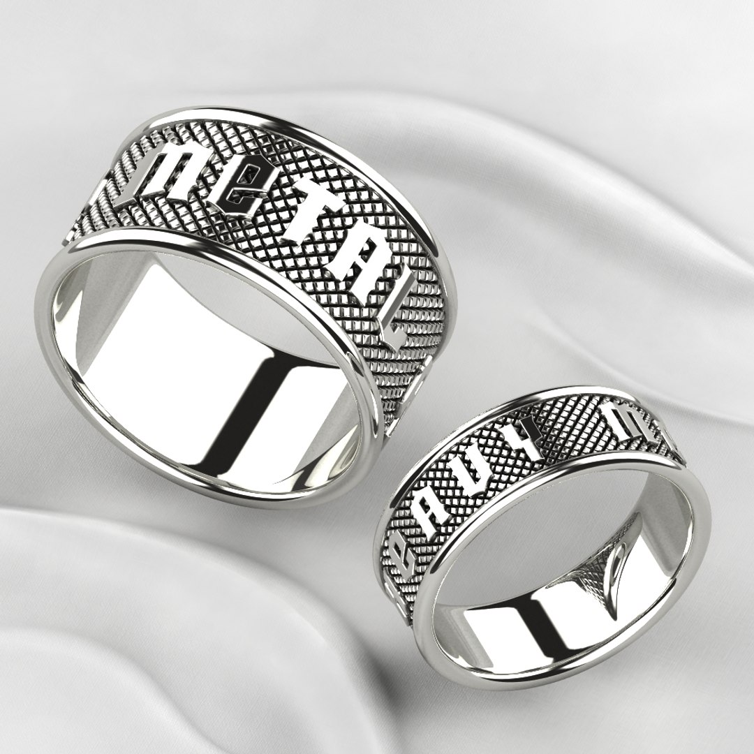 3D heavy metal ring silver - TurboSquid 1529721