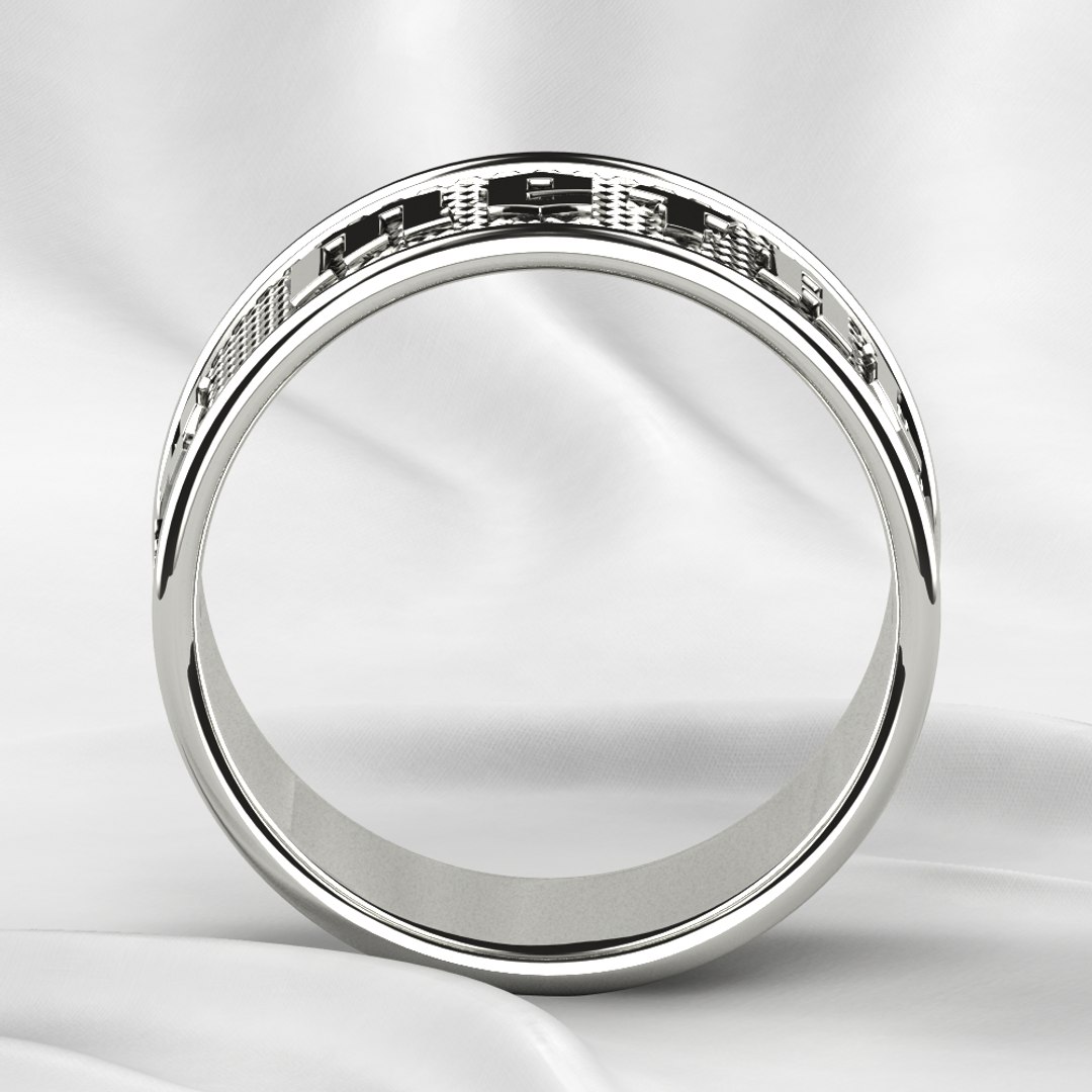 3D heavy metal ring silver - TurboSquid 1529721