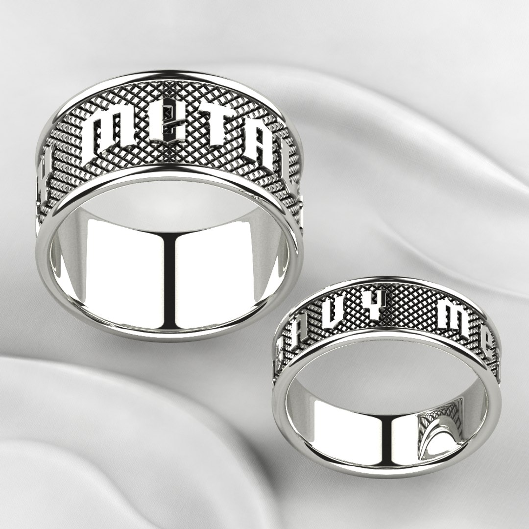 3D heavy metal ring silver - TurboSquid 1529721