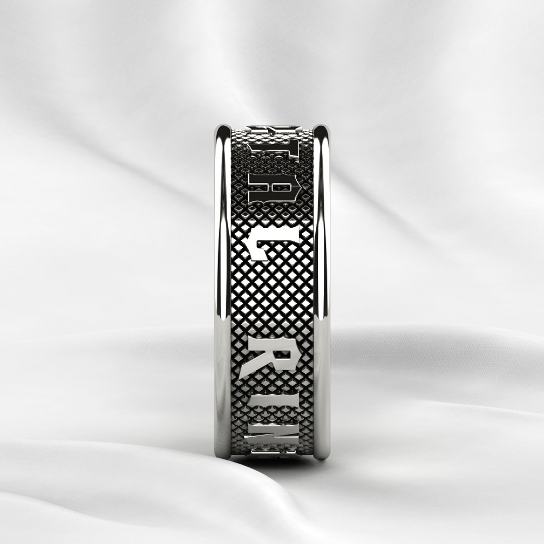 3D heavy metal ring silver - TurboSquid 1529721